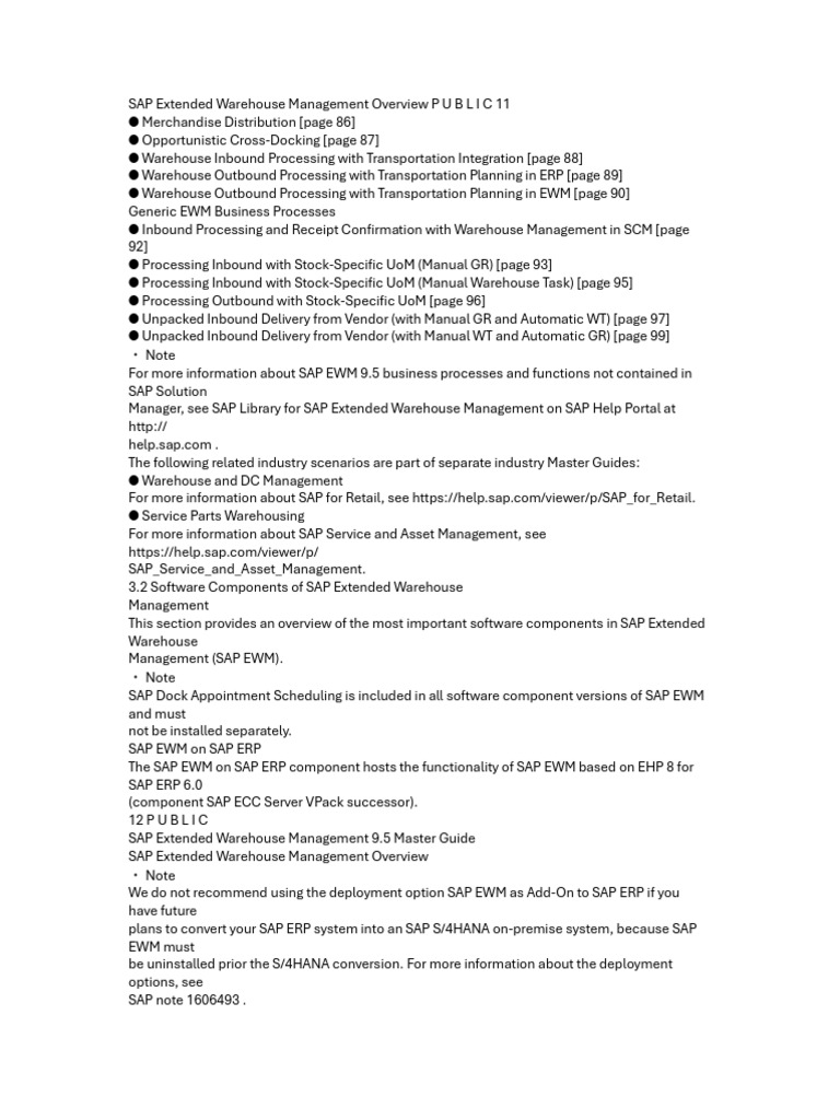SAP EWM Intro-2 | PDF