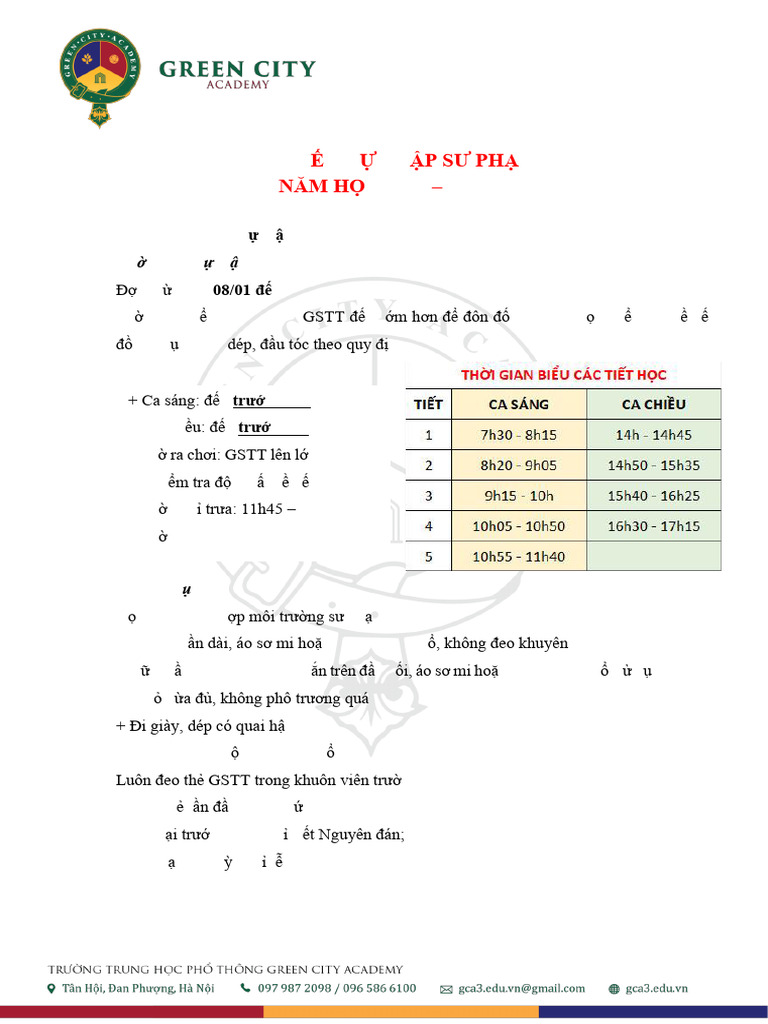 GCA Quy chế TTSP 2023-2024 | PDF