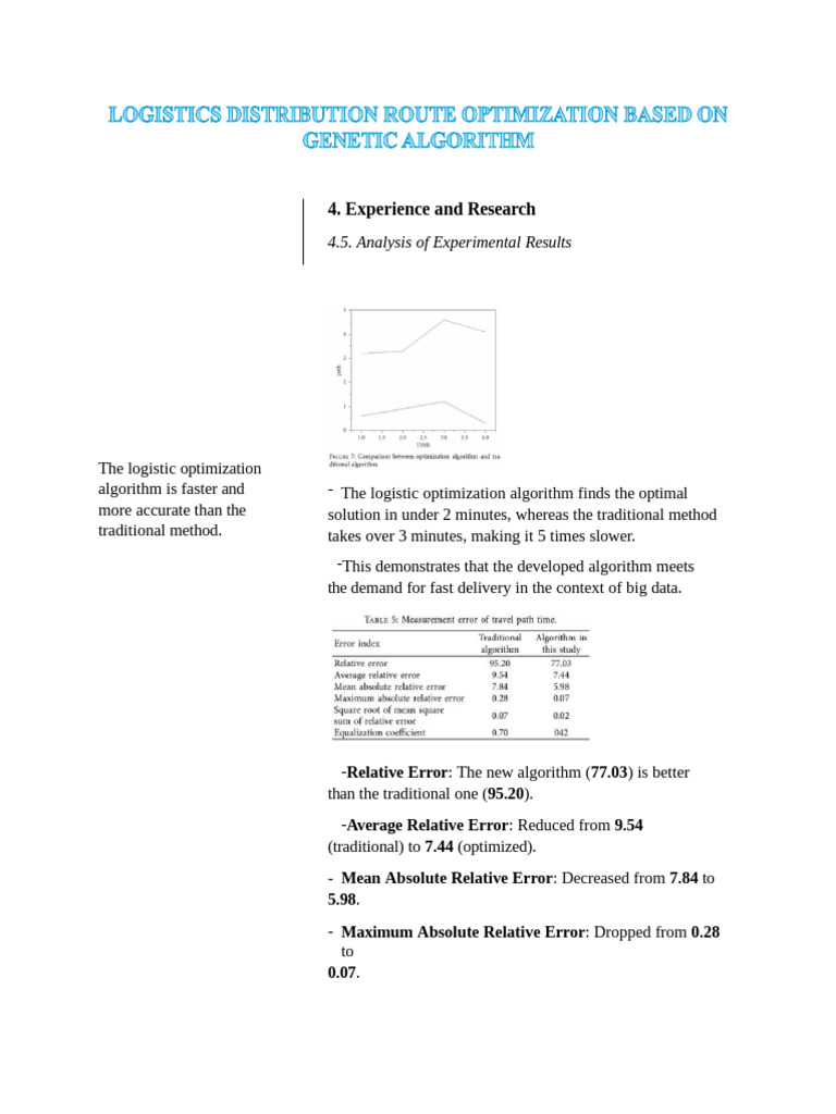 Logistics Distribution Route Optimization Based On Genetic Algorithm | PDF