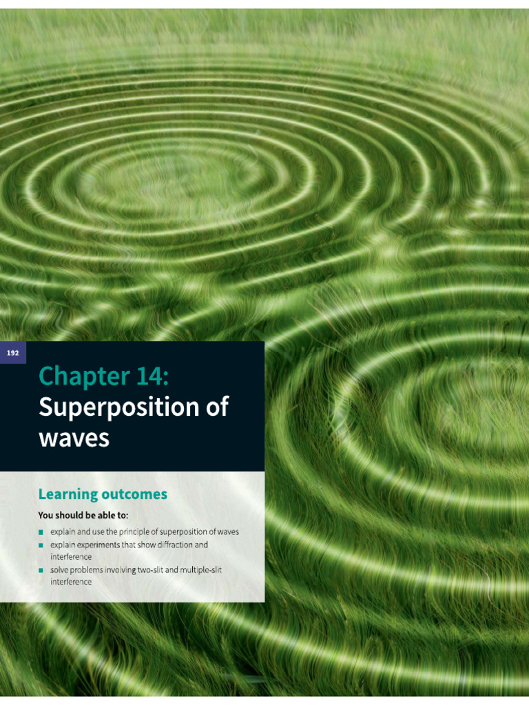 1736137347-Chapter 13 Superposition of Waves | PDF