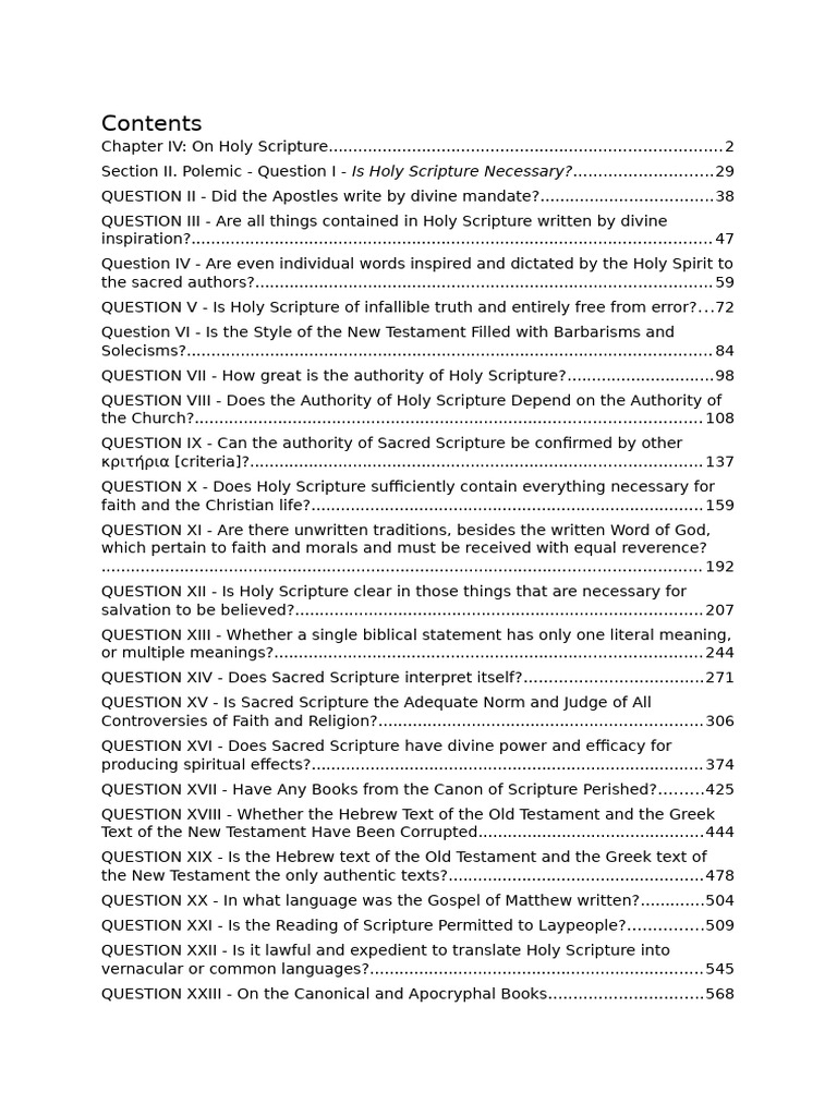Quenstedt - Theologia Didactico-Polemica on Sacred Scripture | PDF ...