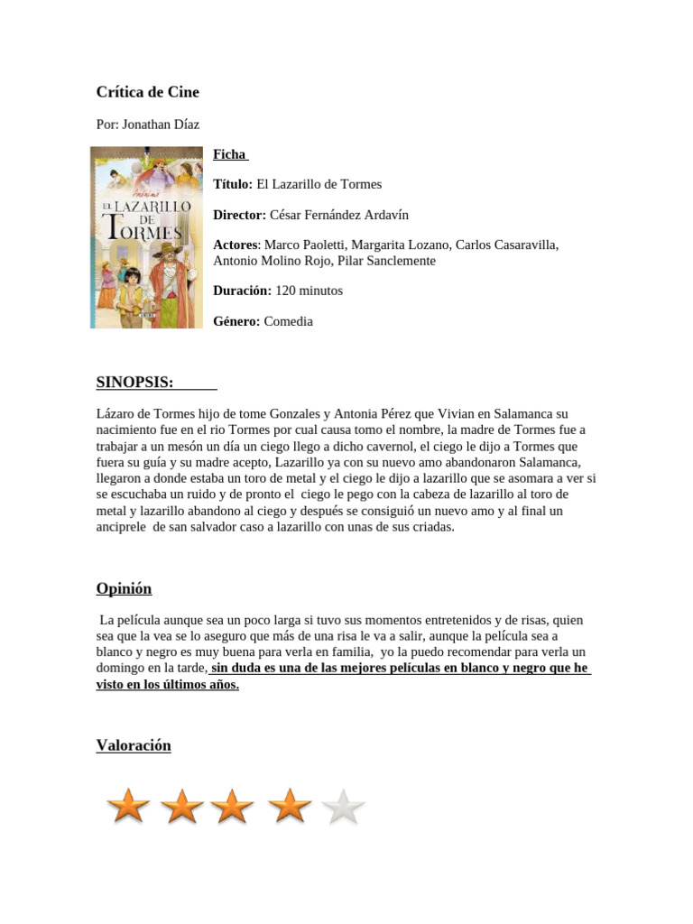 Crítica de Cine | PDF