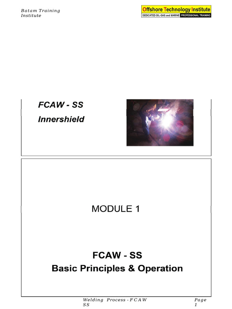 Welding Process FCAW SS | PDF