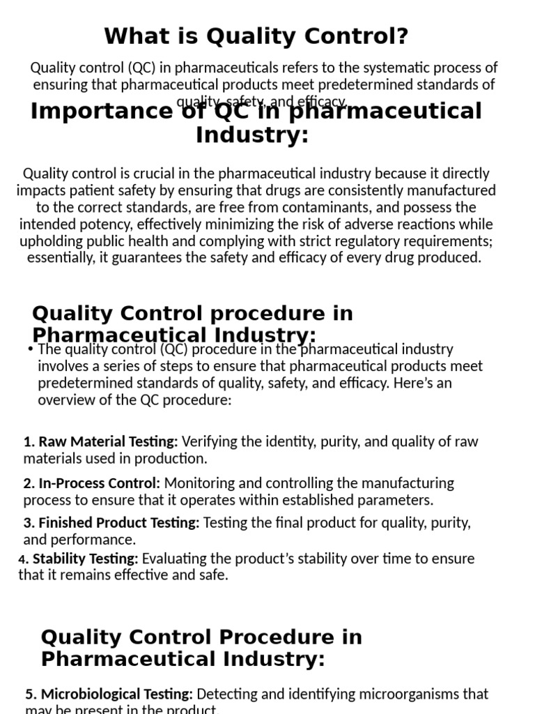 Monitoring of Quality Control | PDF | Quality Management System ...