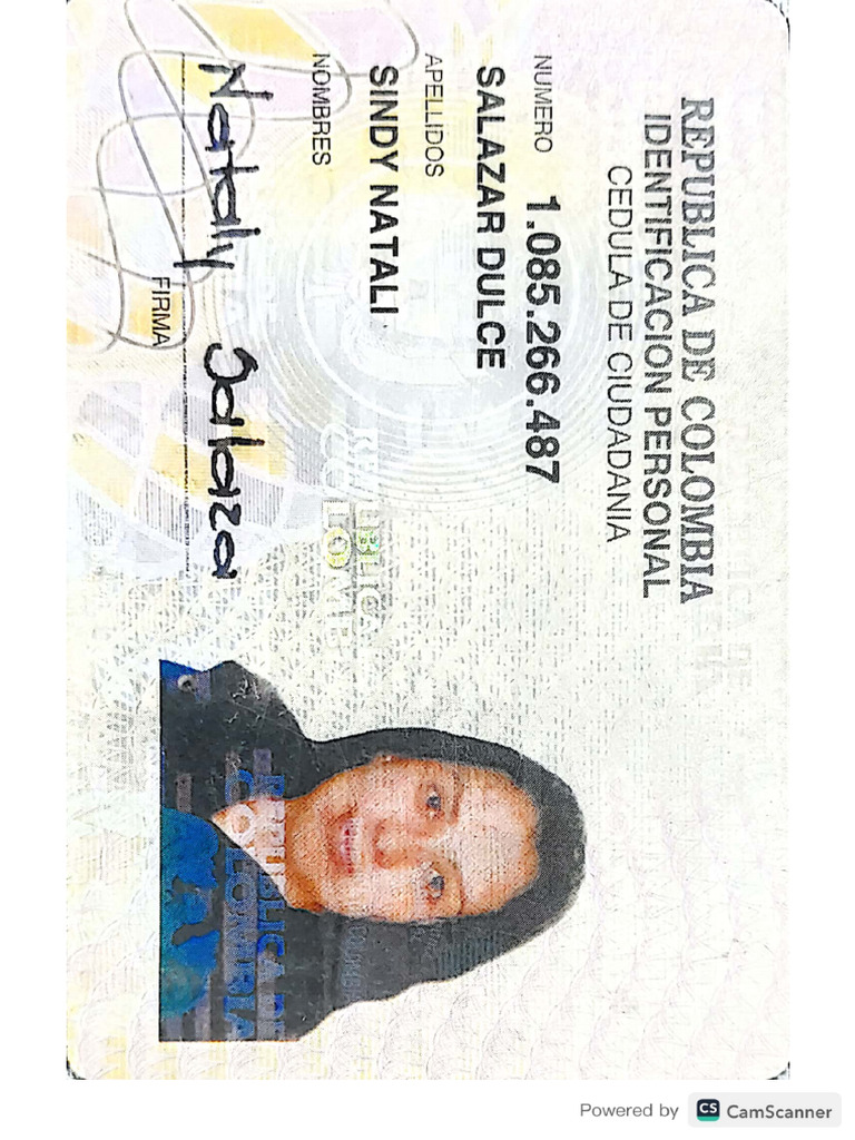 Cédula Nathaly | PDF