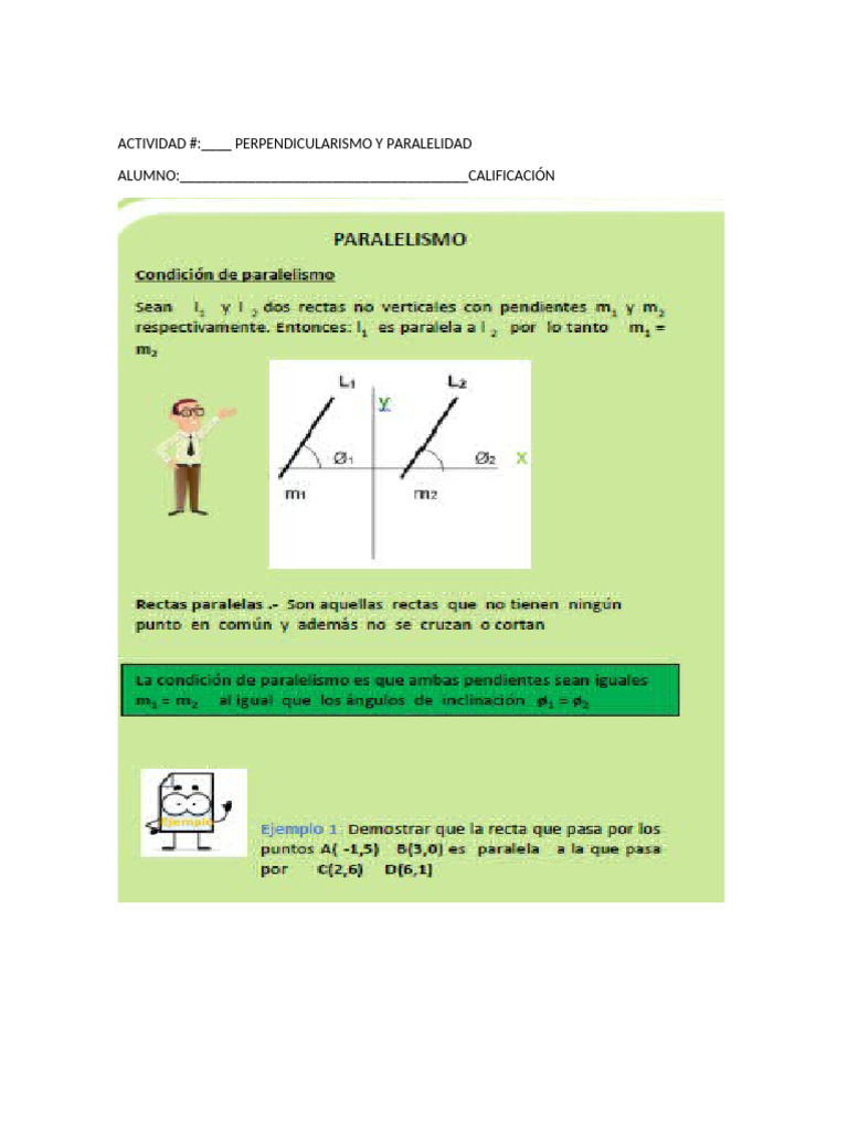 Paralelismo y Perpendicularidad | PDF