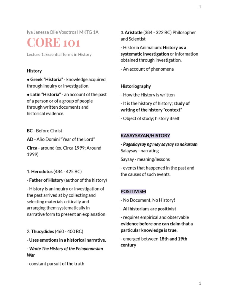 Understanding Historical Inquiry and Method | PDF | Philippines