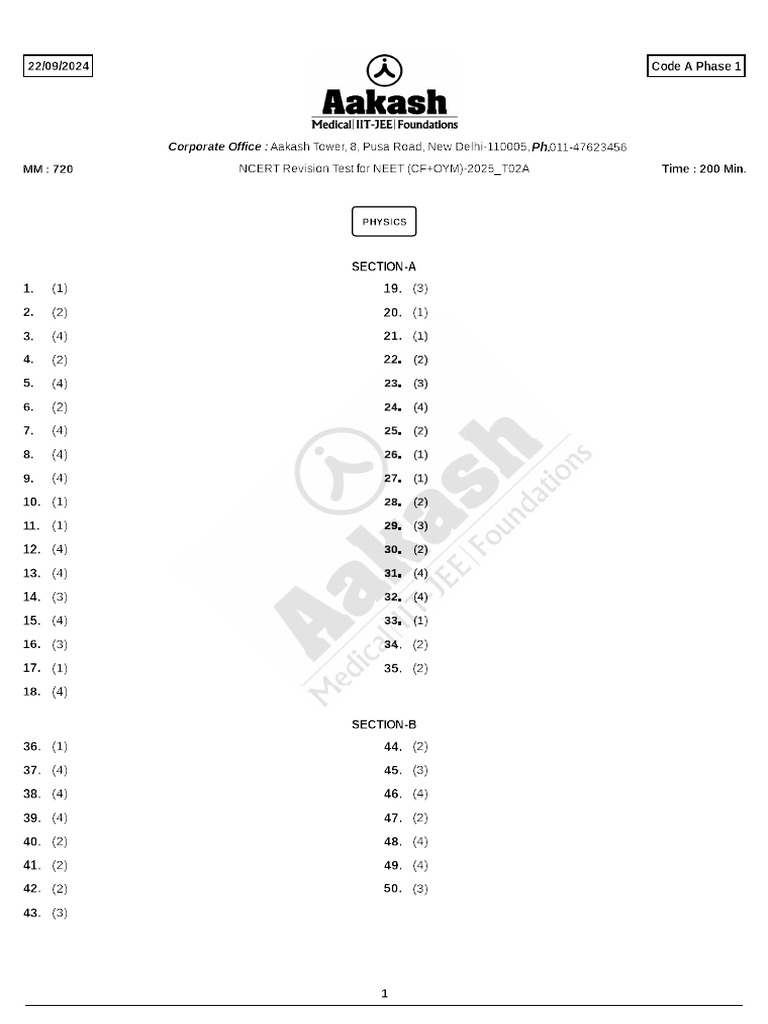 NRT-02 Code A OYM 22 09 2024 Sol | PDF