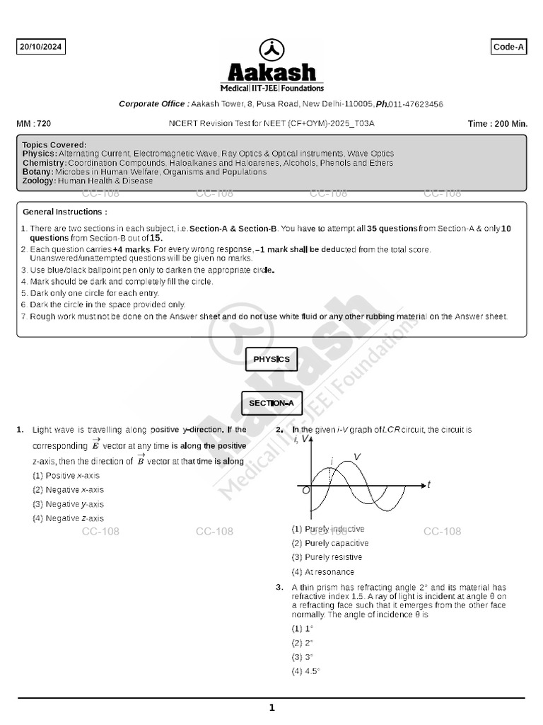 NRT-03 Code A OYM 20 10 2024 | PDF
