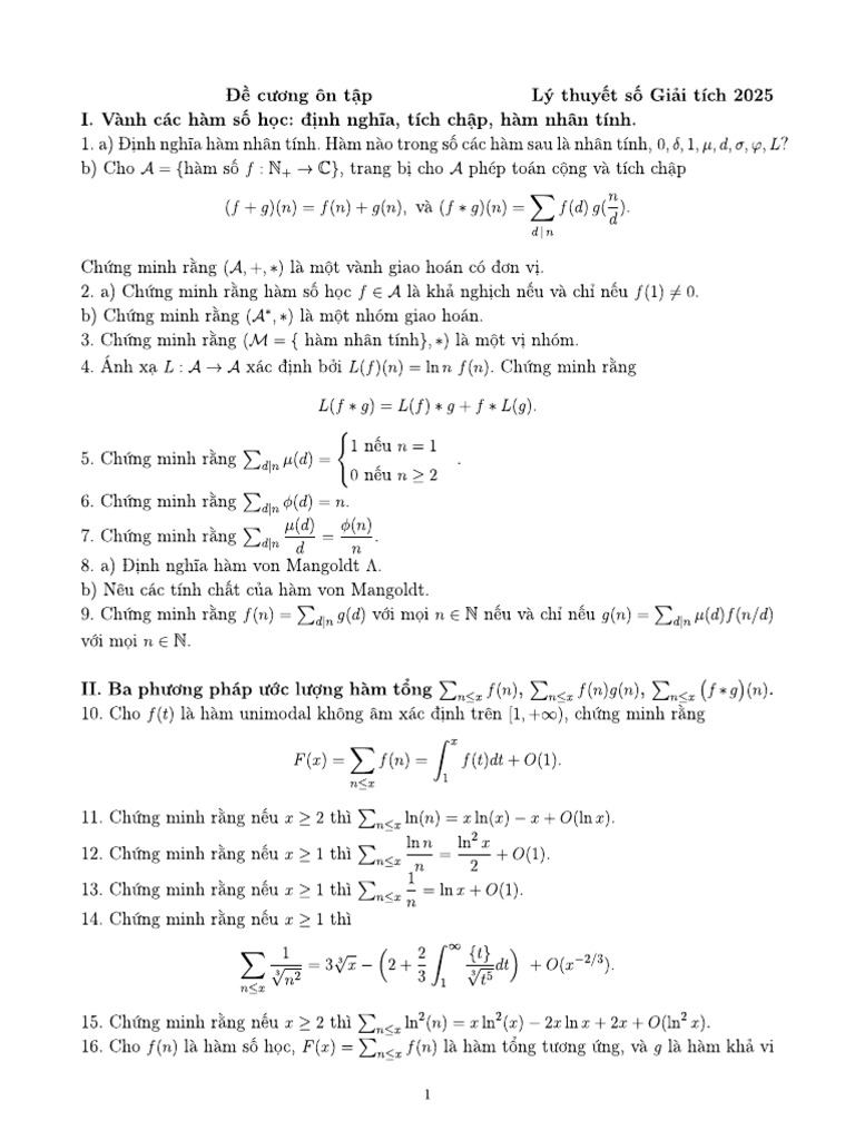 Analytic Number Theory Lecture Note Pdf