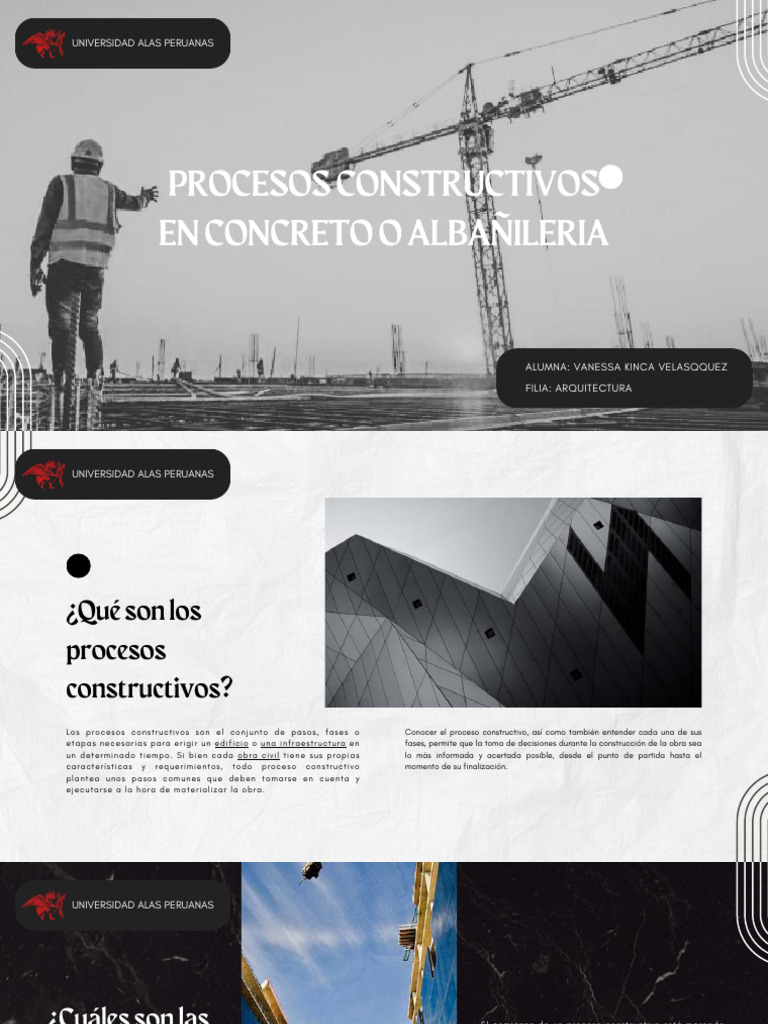 Procesos Constructivos en Arquitectura | PDF | Fundación (Ingeniería) | Planificación