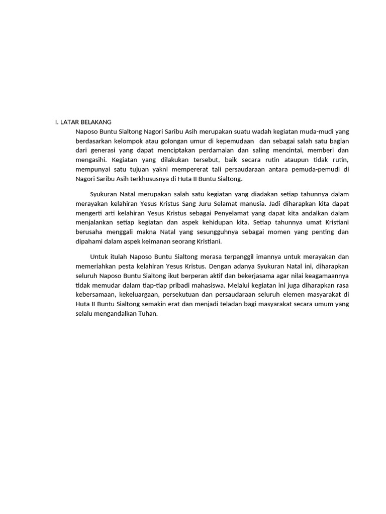 Edit Proposal Napos | PDF