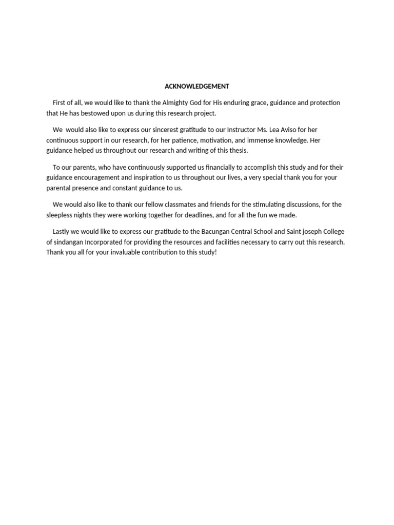 ACKNOWLEDGEMENT-WPS Office | PDF | Reading Comprehension | Learning