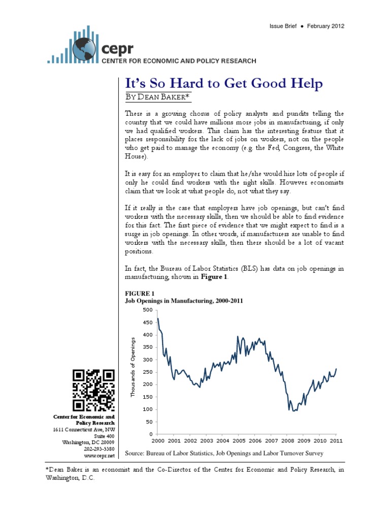 It's So Hard To Get Good Help | PDF | Labour Economics | Employment