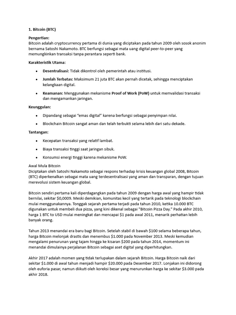Materi Ulasan Coin Crypto | PDF
