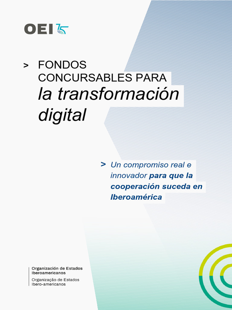 Fondos para Transformación Digital OEI | PDF