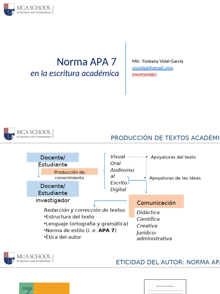 Guía de Normas APA 7 para Escritores | PDF | Estilo apa | Blog