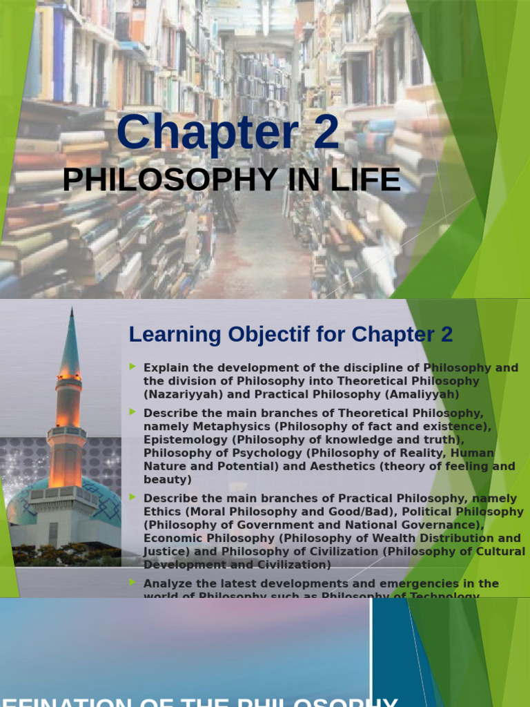 Chapter 2-Philosophy in Life | PDF | Epistemology | Islamic Philosophy