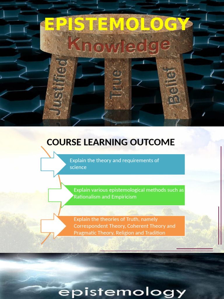 Chapter 6 - Epistemology | PDF | Epistemology | Knowledge