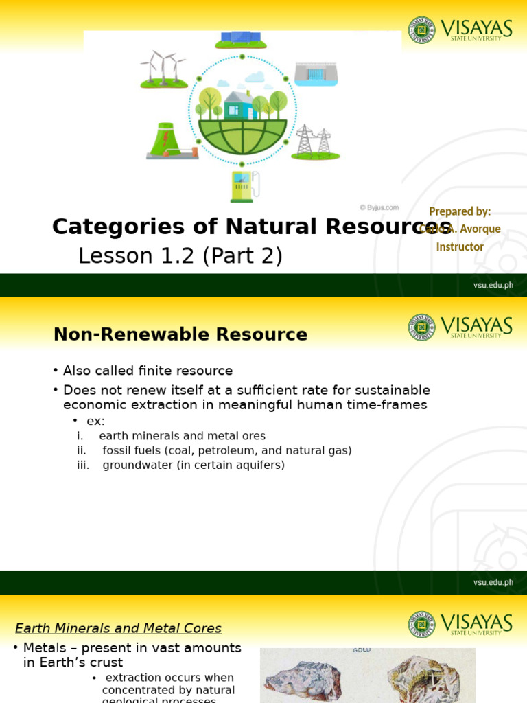 Non-Renewable Resources Overview | PDF | Fuels | Earth Sciences