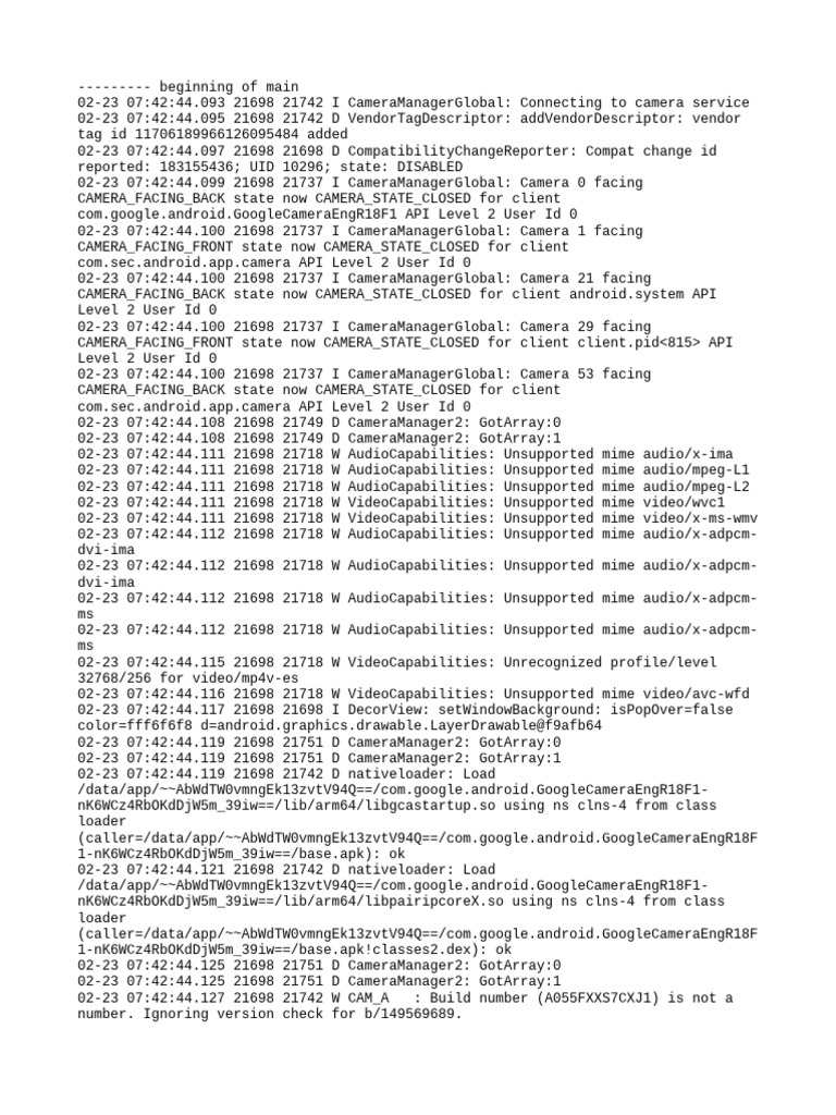 Log Cat 1740271364036 | PDF | Operating System Technology | Computer Programming