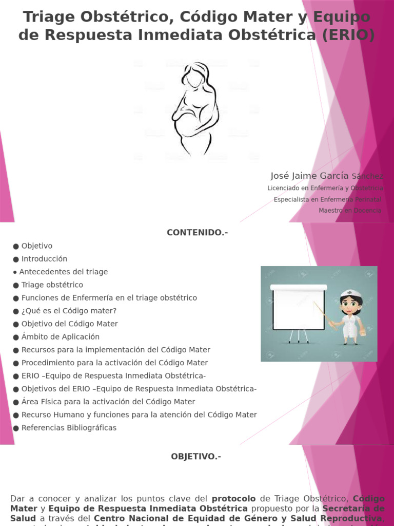 Protocolo de Triage Obstétrico y Código Mater | PDF | Partería | Hospital