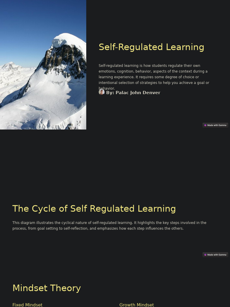 Self-Regulated-Learning-and-Self-Care | PDF | Goal | Goal Setting