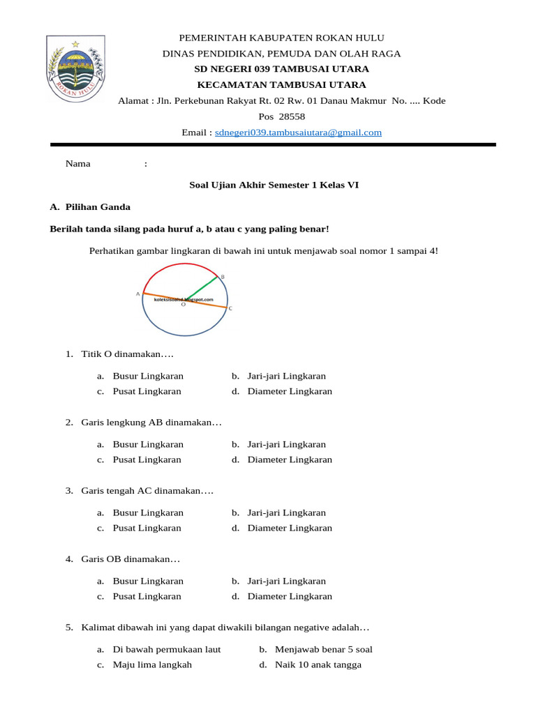 UTS MTK Ganjil | PDF