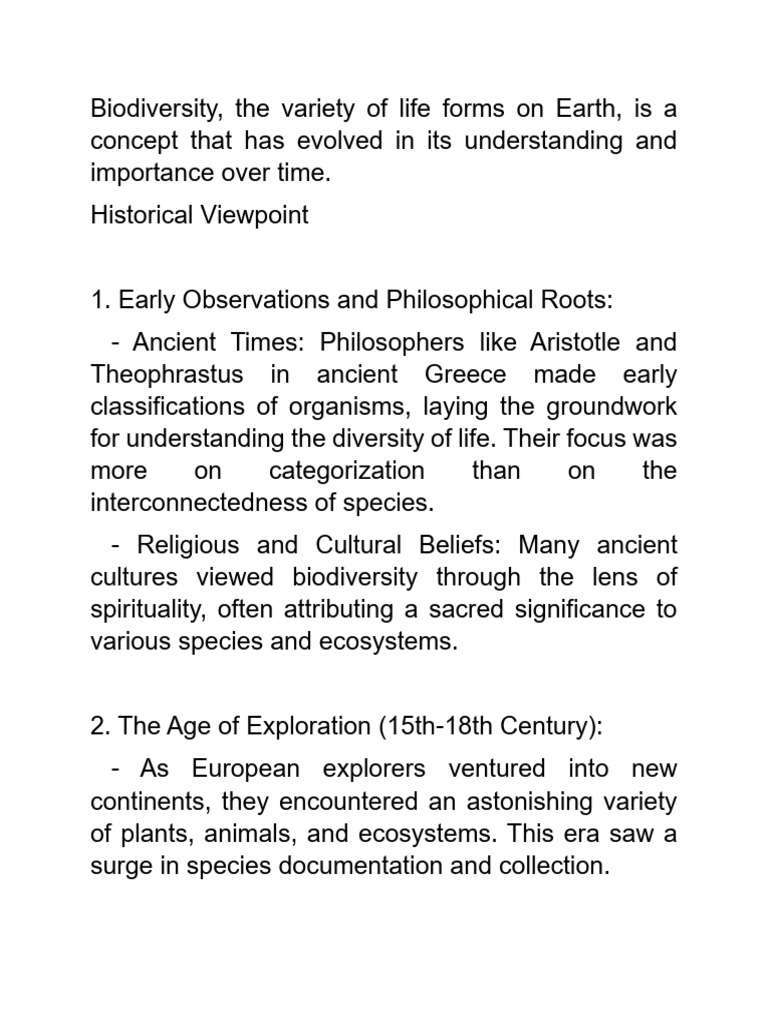 Biodiversity | PDF | Biodiversity | Conservation Biology