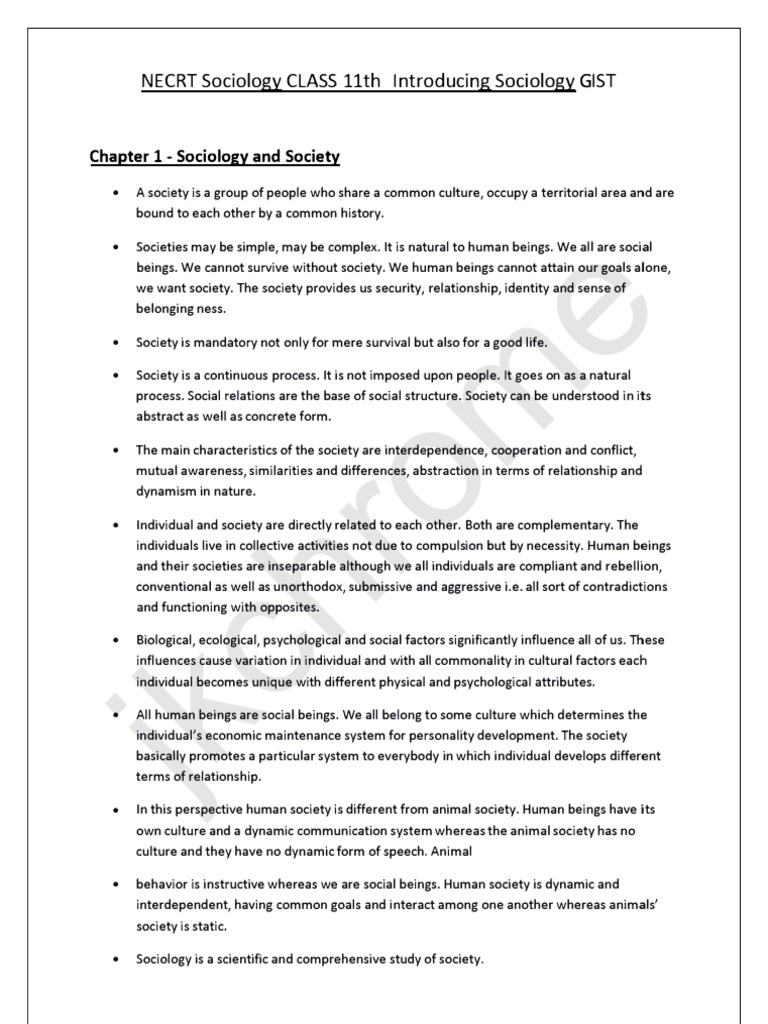 11 - Introducing Sociology Gist Jkchrome Com | PDF | Caste | Sociology