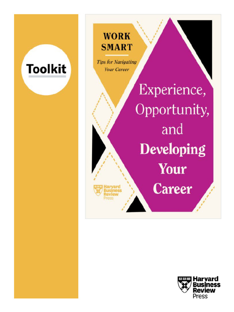 Experience, Opportunity, And Developing Your Career_Toolkit | PDF | Experience | Goal