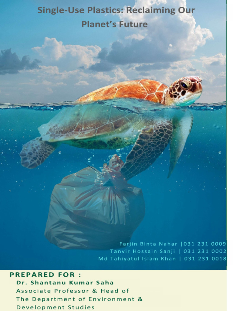 Report On Single-Use Plastic (SDV) | PDF | Plastic | Pollution