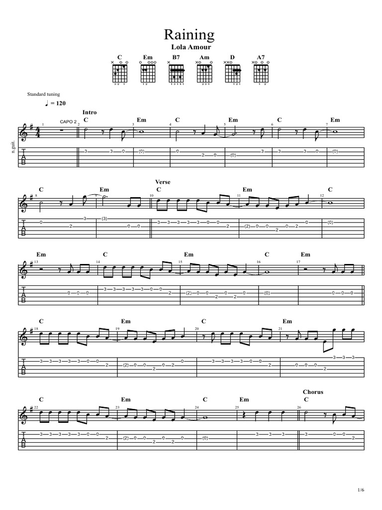 RAINING IN MANILA LOLA AMOUR FULL TAB | PDF