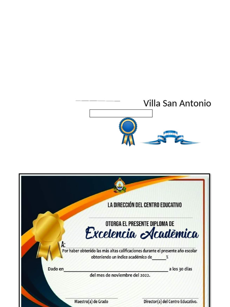 Diploma de Excelencia | PDF