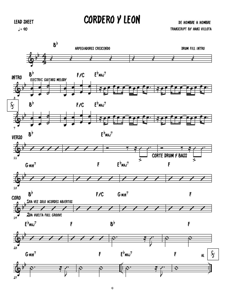 CORDERO Y LEON Chart BB | PDF