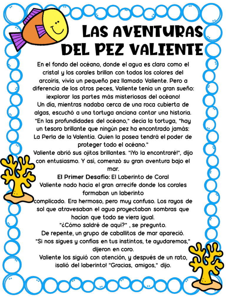 Cuento.las.Aventuras.del.Pez.valiente.ddmp | PDF