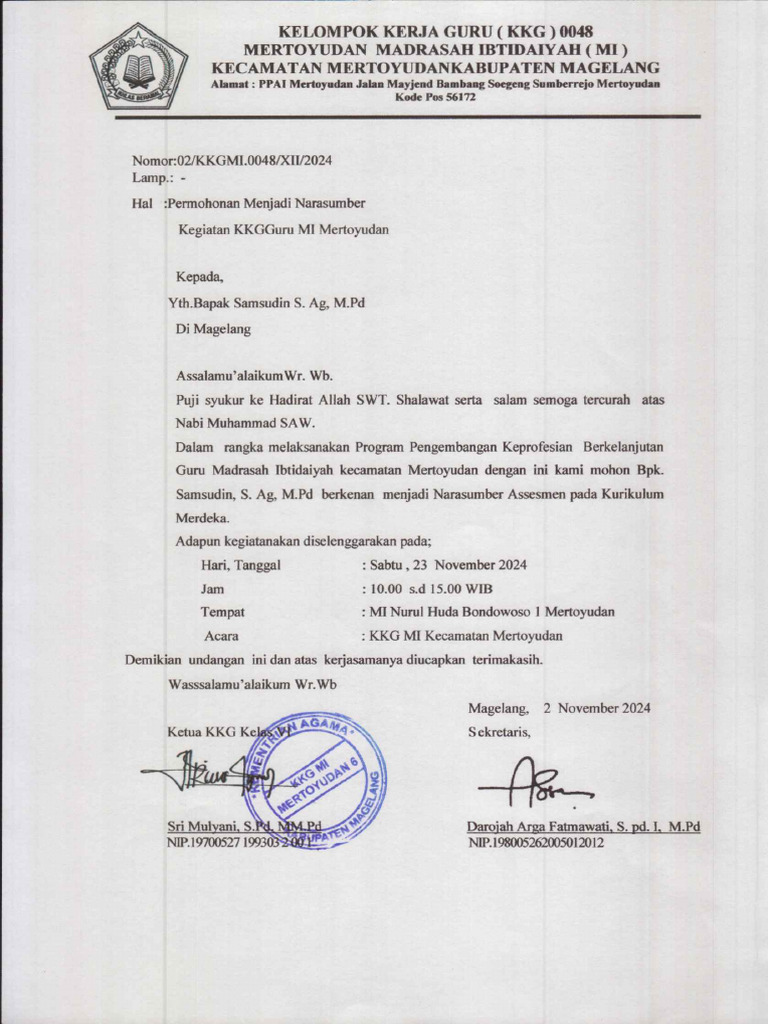 Permohonan Narsum - 00003 | PDF