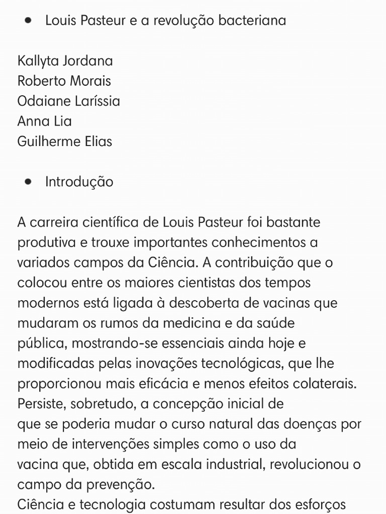 Louis Pasteur | PDF