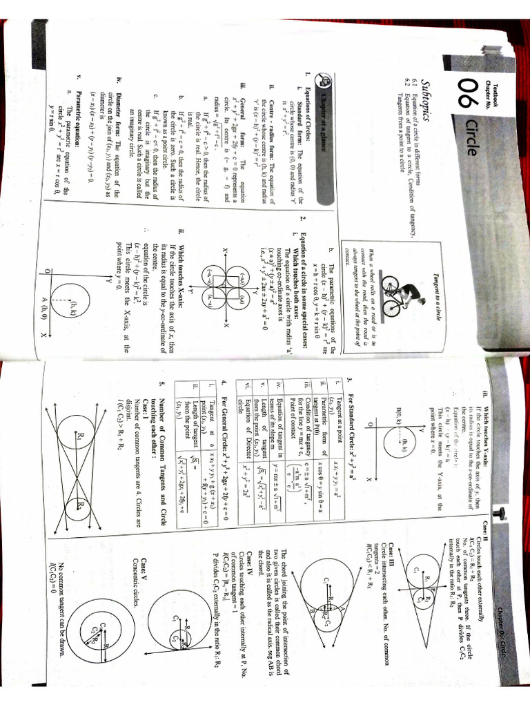 Maths 11th MHT-CET Chap 6 Circle | PDF