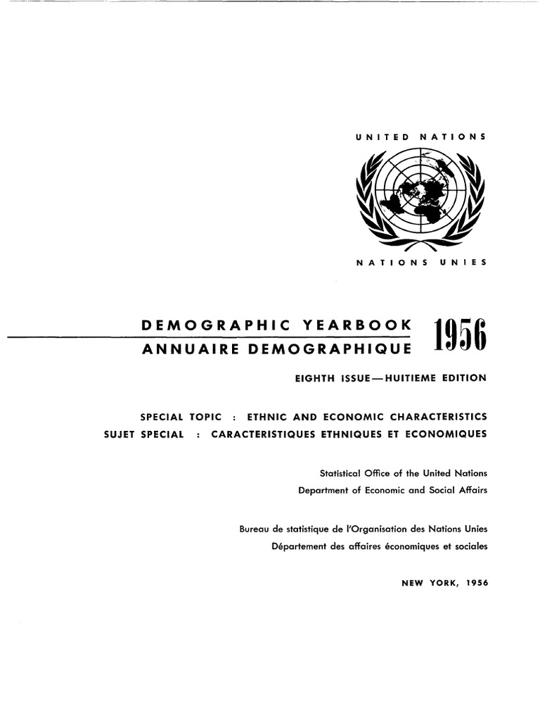 1956 UN demographic yearbook | PDF