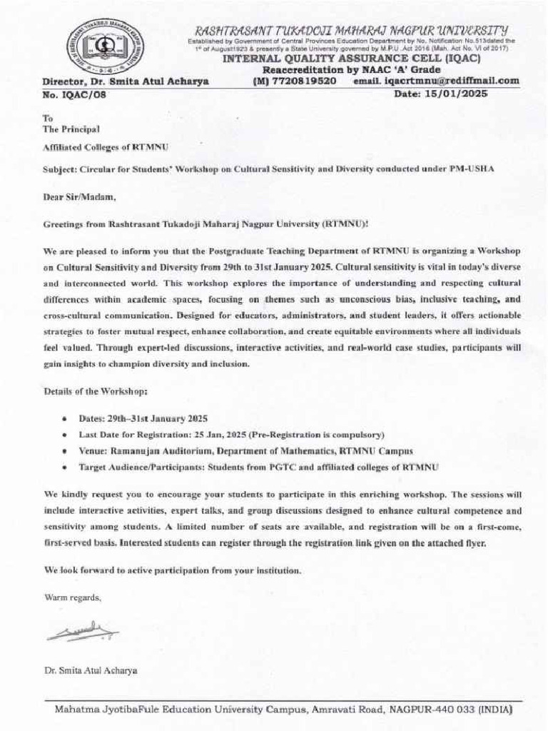 Rtmnu Notification | PDF