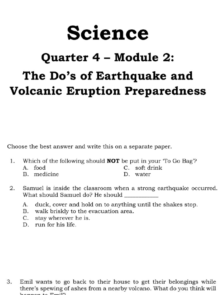 Natural Disaster Safety Tips for Kids | PDF