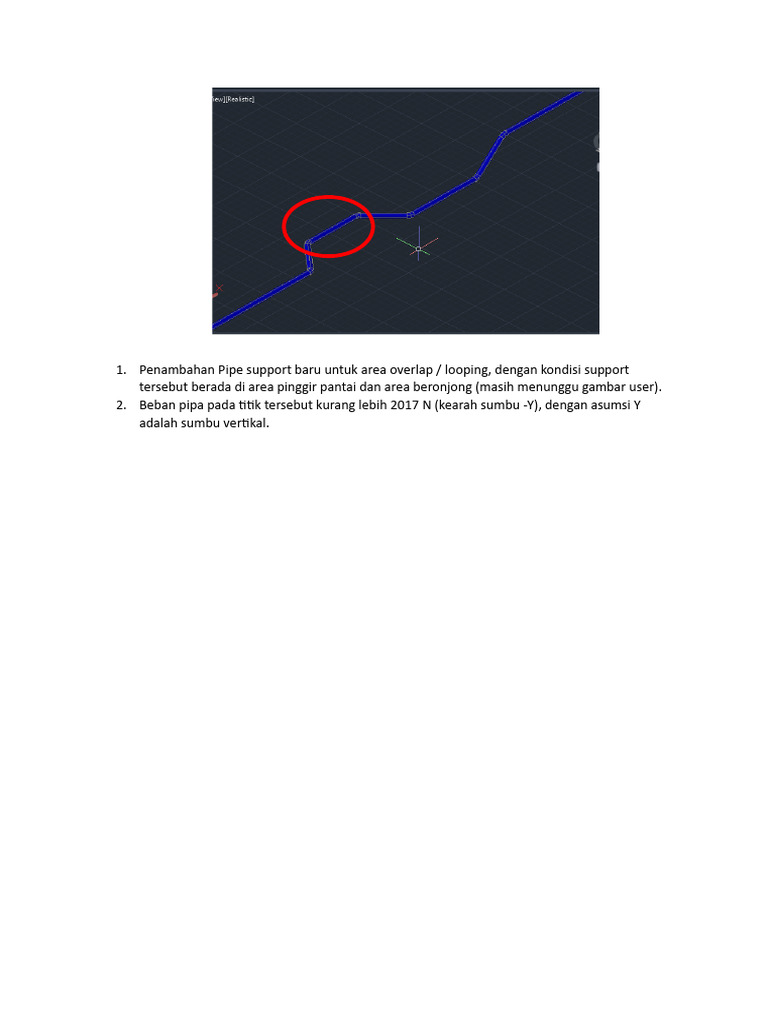 Penambahan Pipe Support Baru Pipeline AKR | PDF