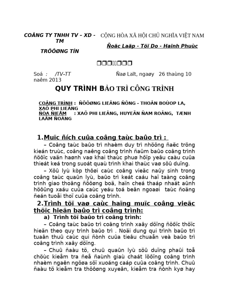 Bao Tri Cong Rinh | PDF