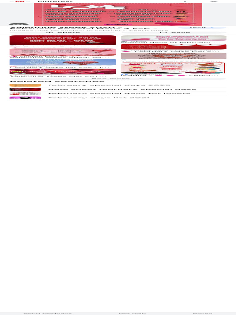 February Special Days - Google Search | PDF