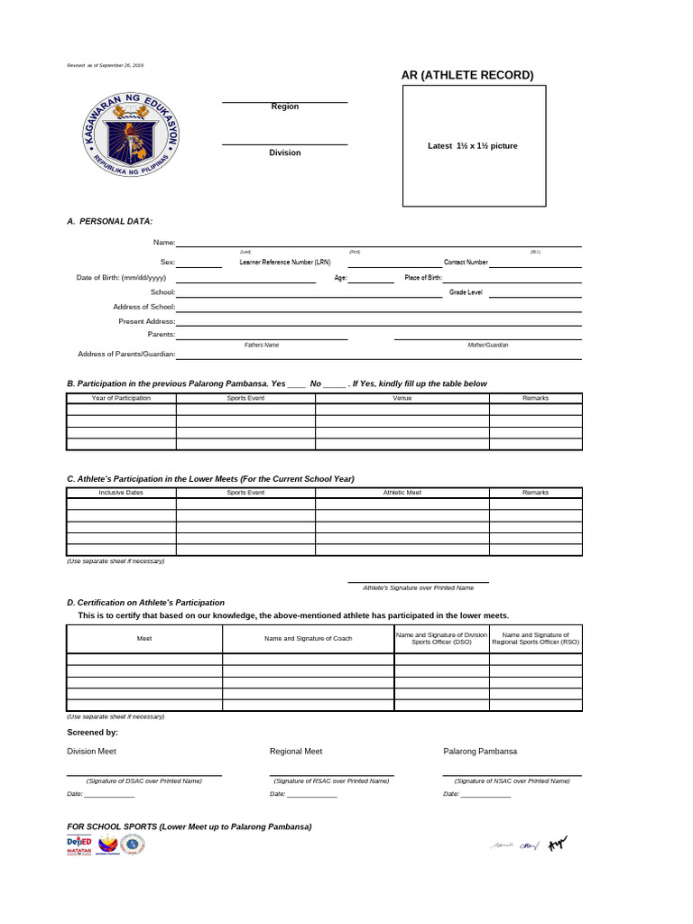 2024_Athlete-Record (1) | PDF