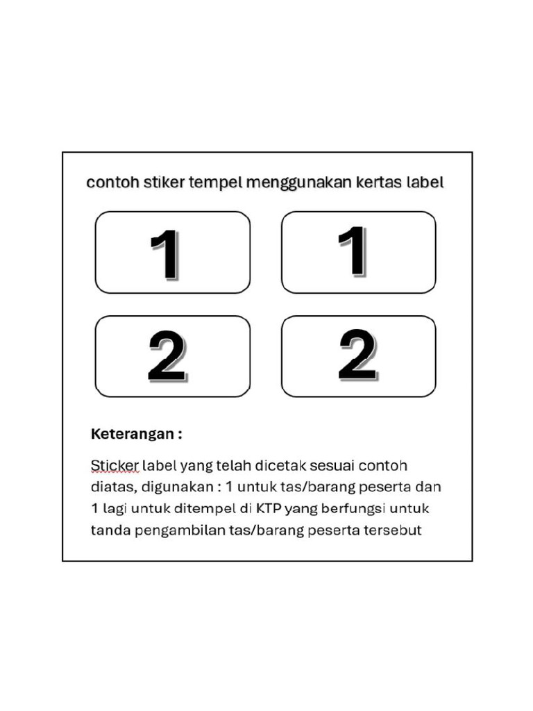 Label Sticker Tempel | PDF