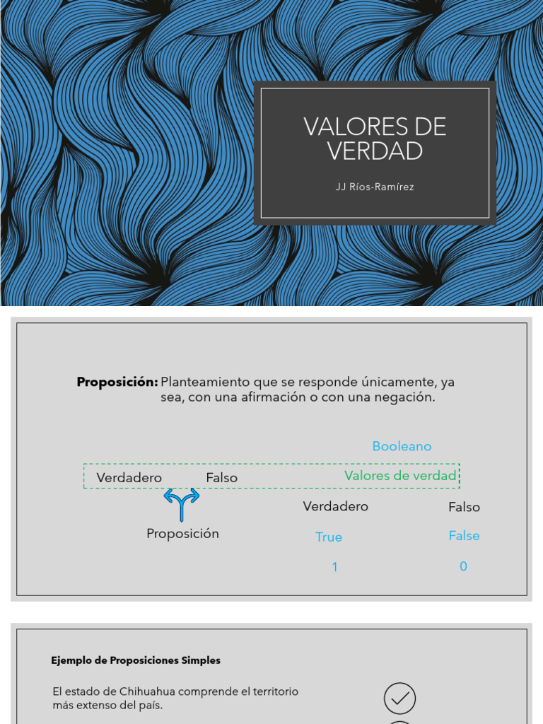 Introducción a Valores de Verdad y Lógica | PDF | Lógica matemática ...