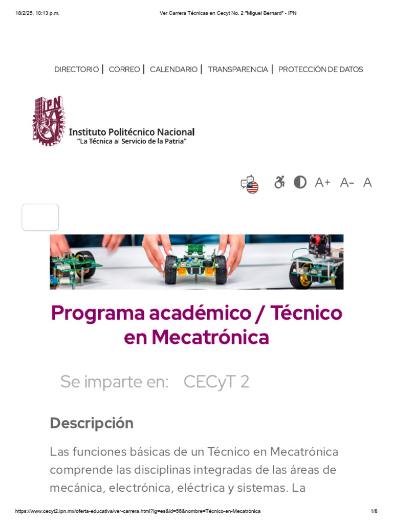 Técnico en Mecatrónica: Formación Integral | PDF | Mecatrónica