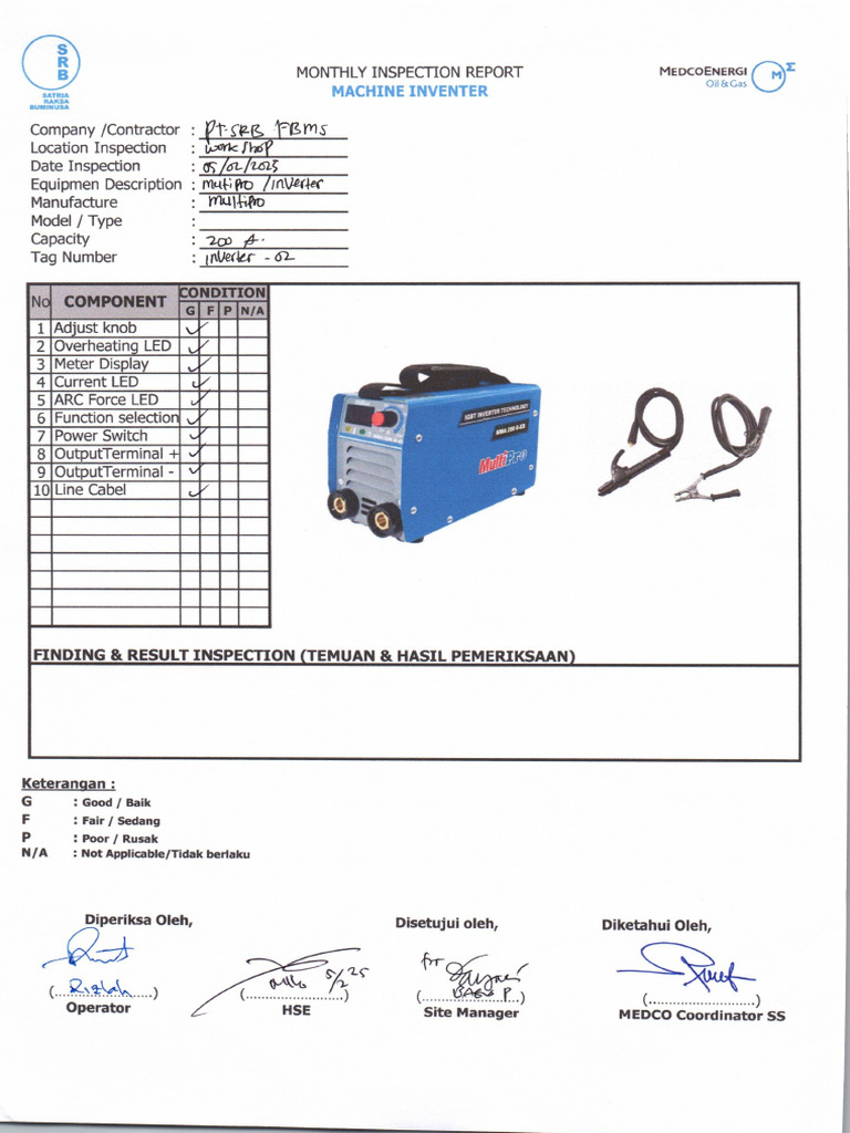 Inspection Inverter Welding | PDF